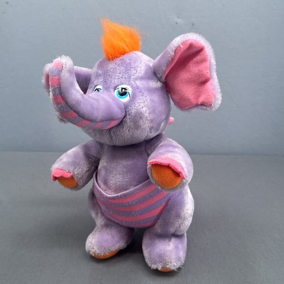 Hasbro | Toys | 984 Vtg Wuzzles Purple Eleroo Elephant Stuffed Animal ...